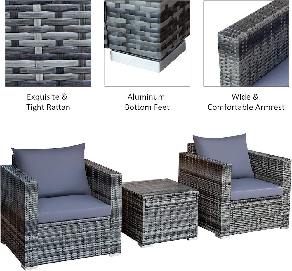 Meatball.ThatDailyDeal - EXTREME ASAP - 3-Piece Patio Furniture Set ...