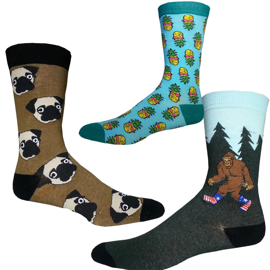 Meatball.ThatDailyDeal - EXTREME SGD - Bigfoot Sock Company Fun Print ...