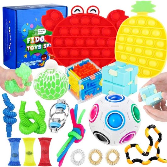 Meatball.ThatDailyDeal - EXTREME SGD - Box of Fidget Toys - 19 Piece ...